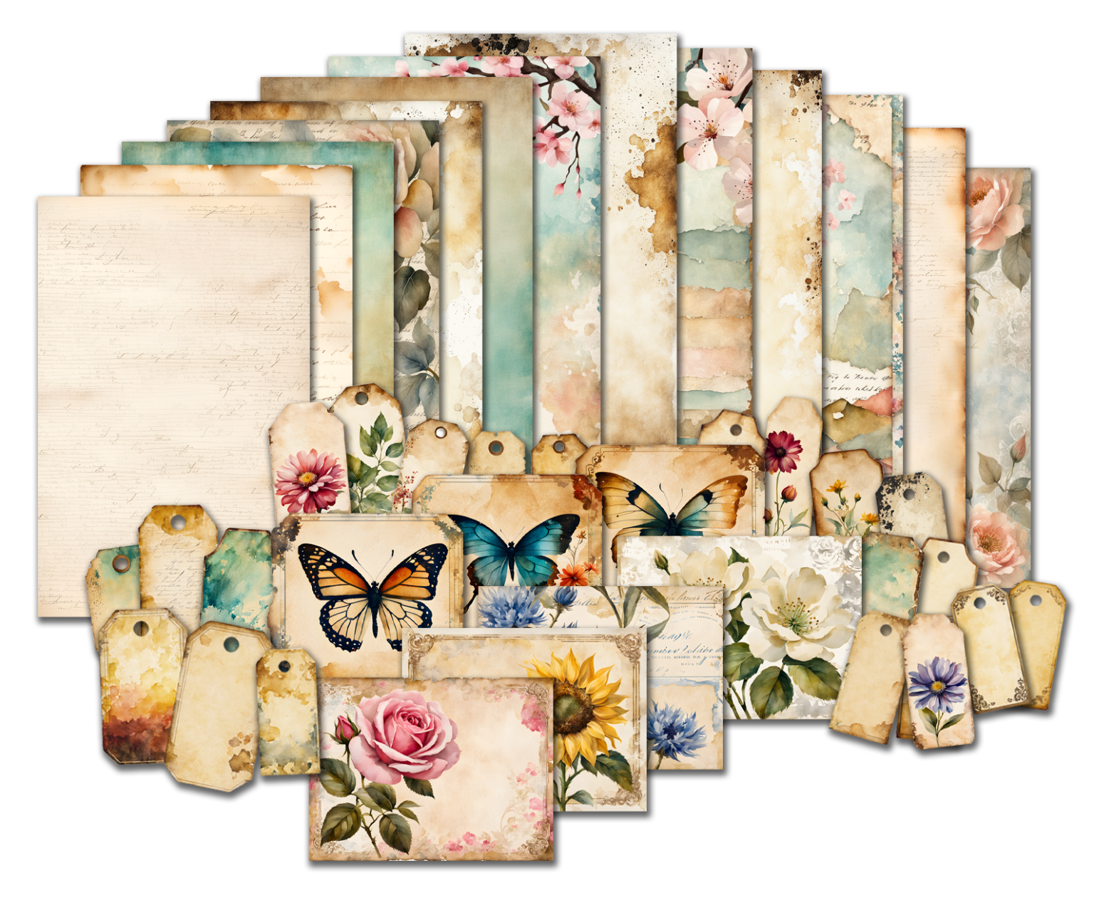 Spring Pages & Ephemera Bundle - Moonlight Memoirs